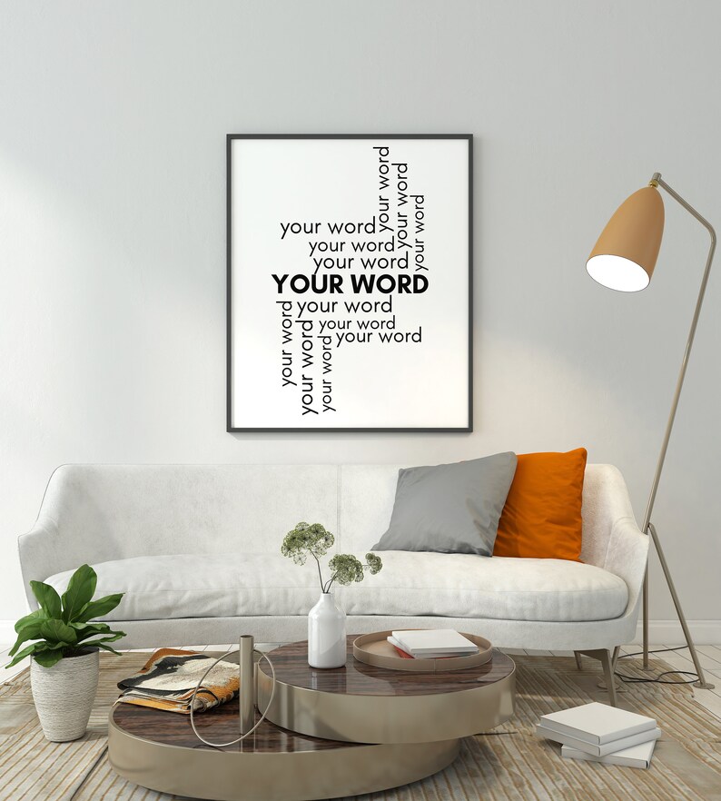 Word Cloud Art Custom Custom Word Cloud Print Customized - Etsy