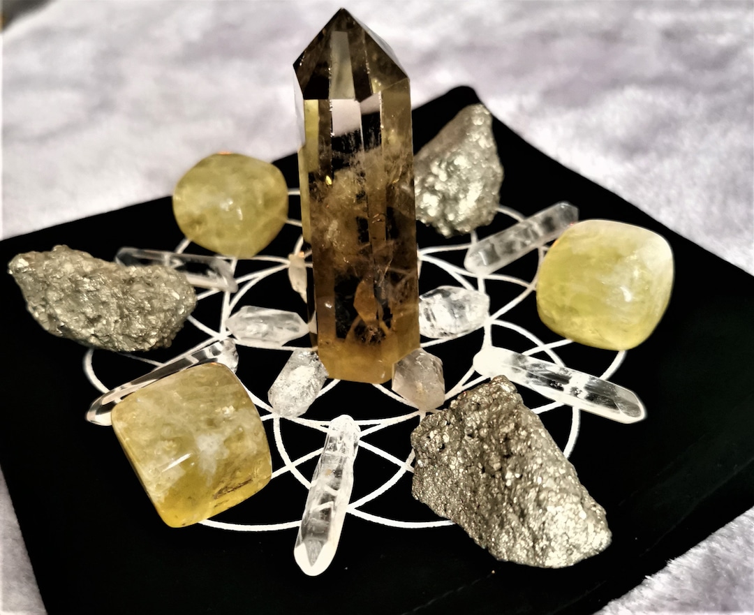 Abundance Prosperity Wealth Citrine Pyrite Herkimer Quartz Sacred ...