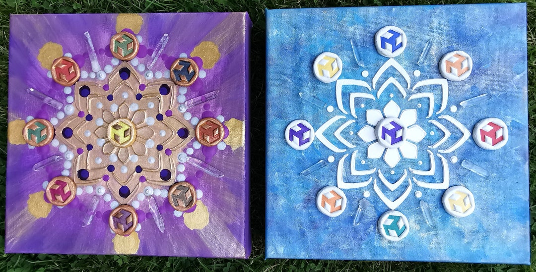 Antahkarana Healing Meditation Mandala Reiki Symbol Sacred Geometry Crystal Grid Home Decor ...