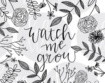 Watch Me Bloom Art | Etsy