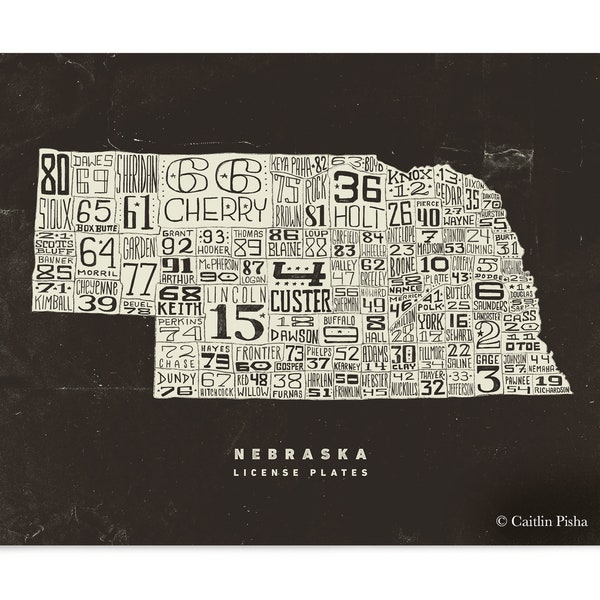 License Plate Map - Etsy