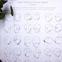 Sketch Drawing Practice Worksheets, Pencil Drawing Tutorial Printable ...