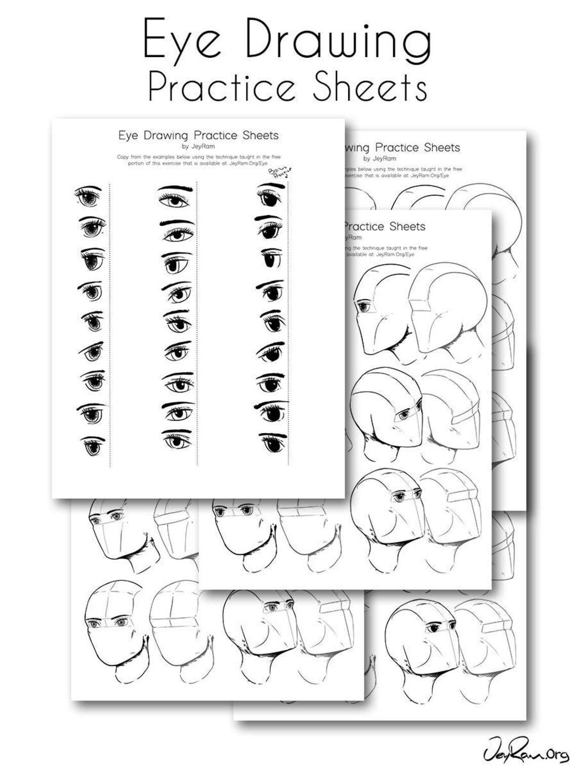 Eye Drawing Practice Book (printable PDF) - Etsy