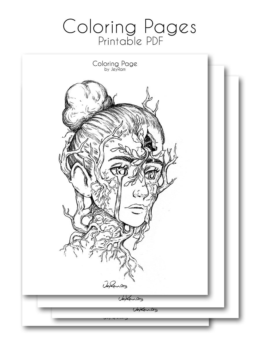 Printable Coloring Pages - Growth Series 2 - Etsy
