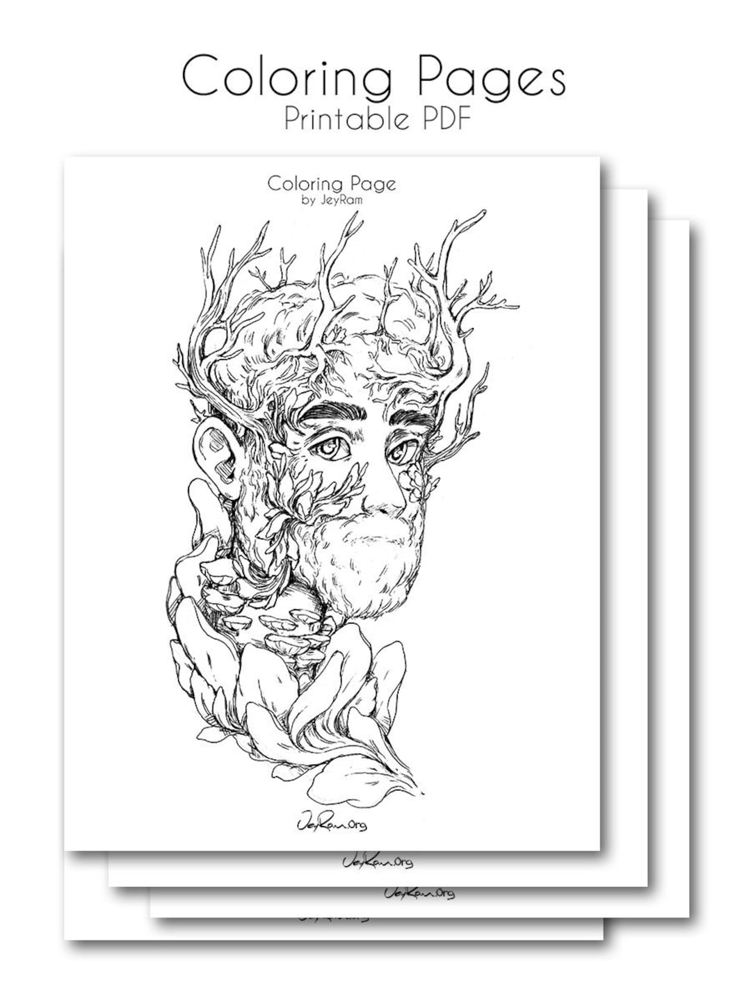 Printable Coloring Pages - Growth Series (PDF) - Etsy