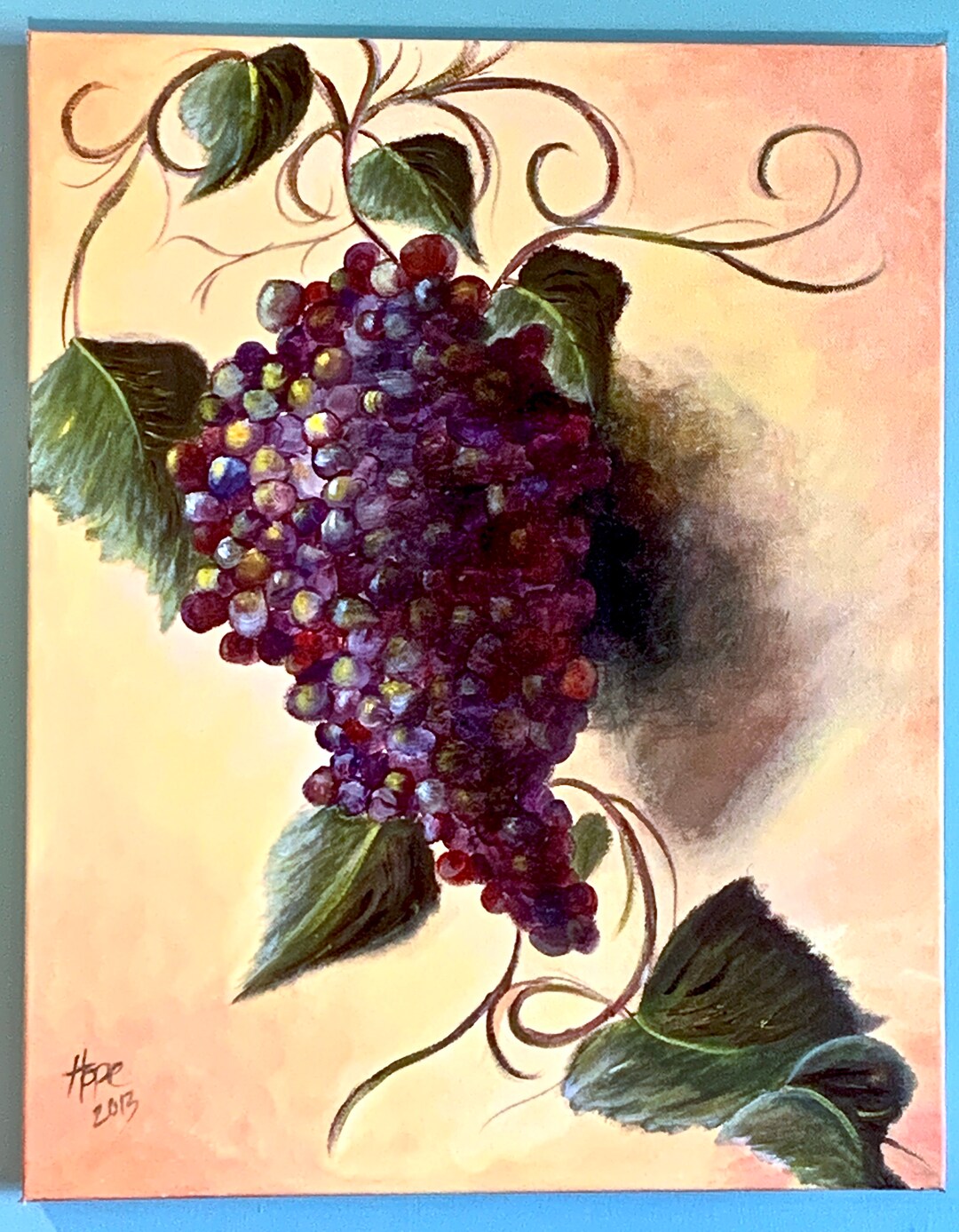 Fruit Acrylic Painting, Original Canvas Painting, One of a Kind ...