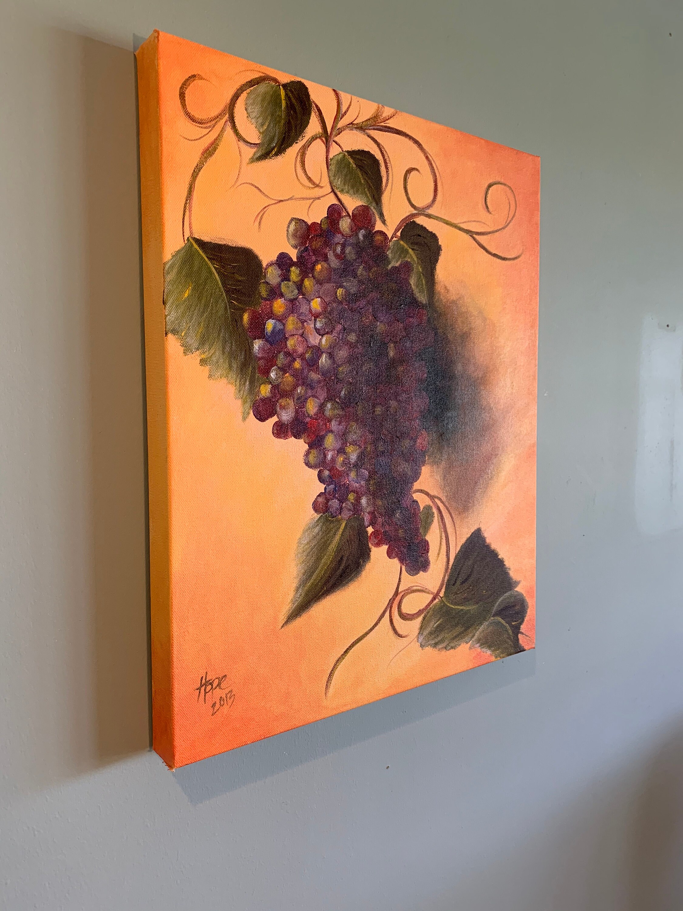 Fruit Acrylic Painting, Original Canvas Painting, One of a Kind ...