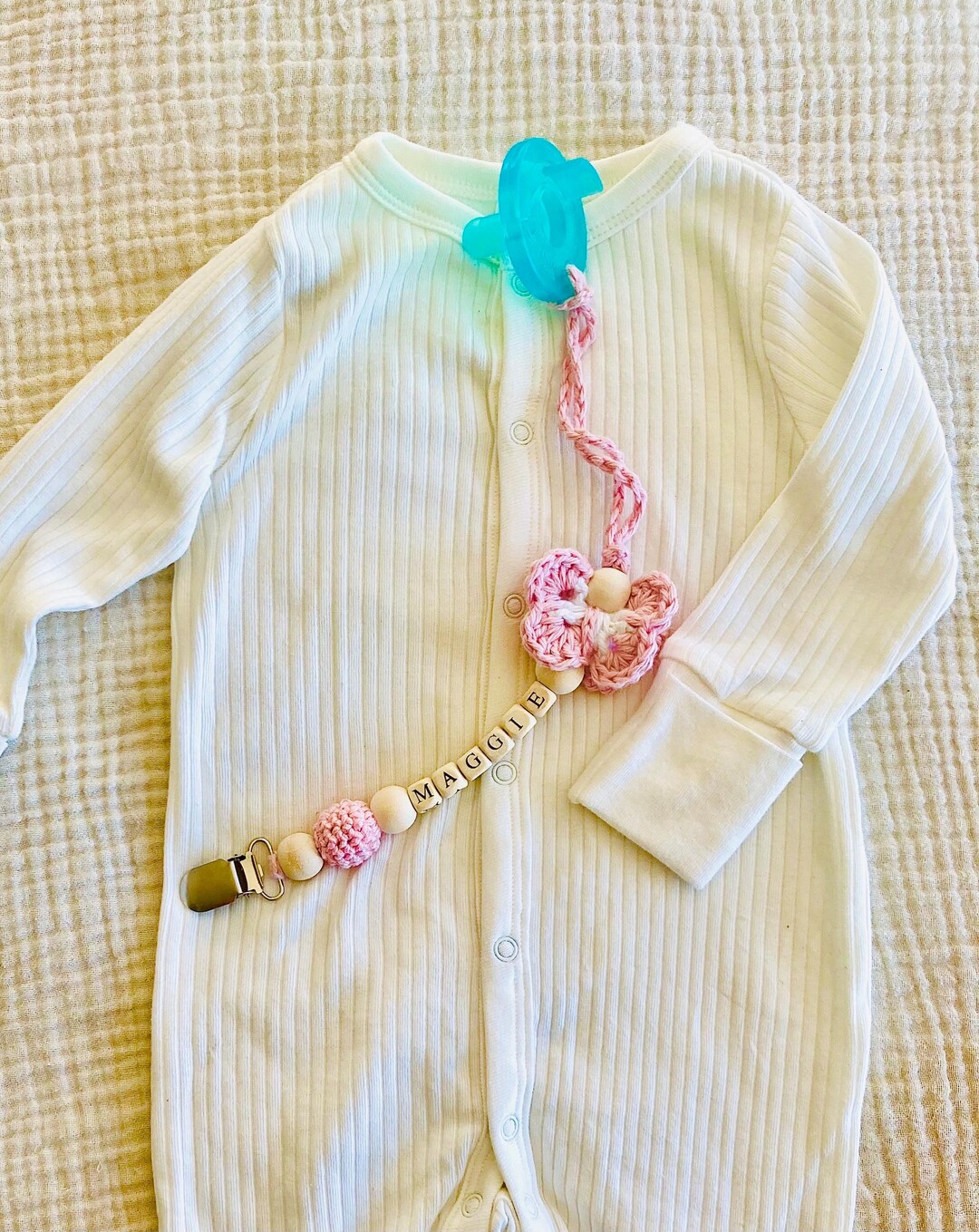 Baby Name, Hospital Bag Must-have, Name Reveal Prop, Paci Holder ...