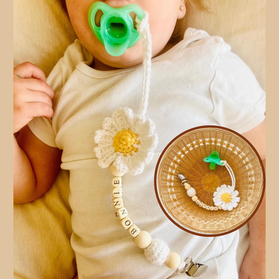 Binky Clip, Custom Name Paci Holder, Newborn Essential, New Mom Must ...