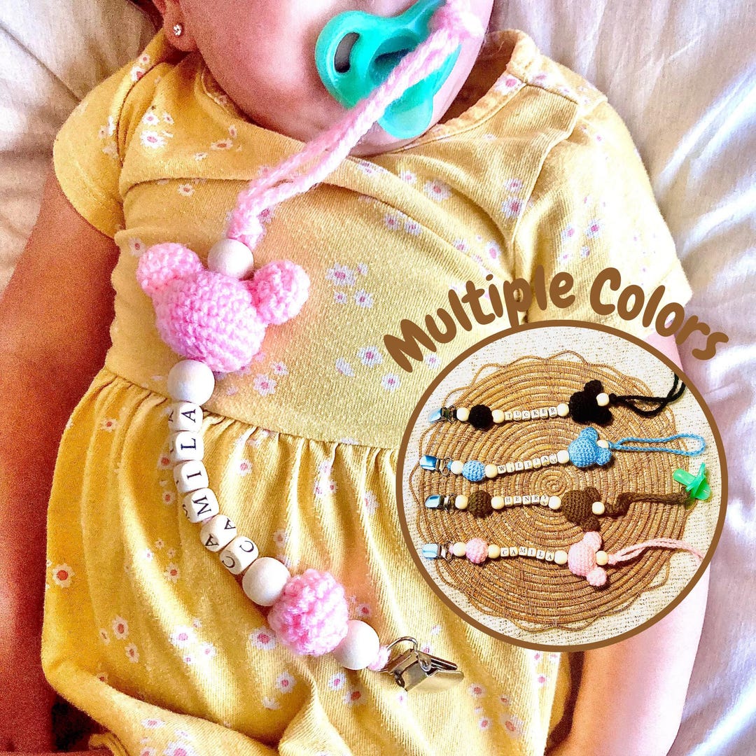 Custom Pacifier Clip With Name Personalized Paci Clip, Dummy Holder ...