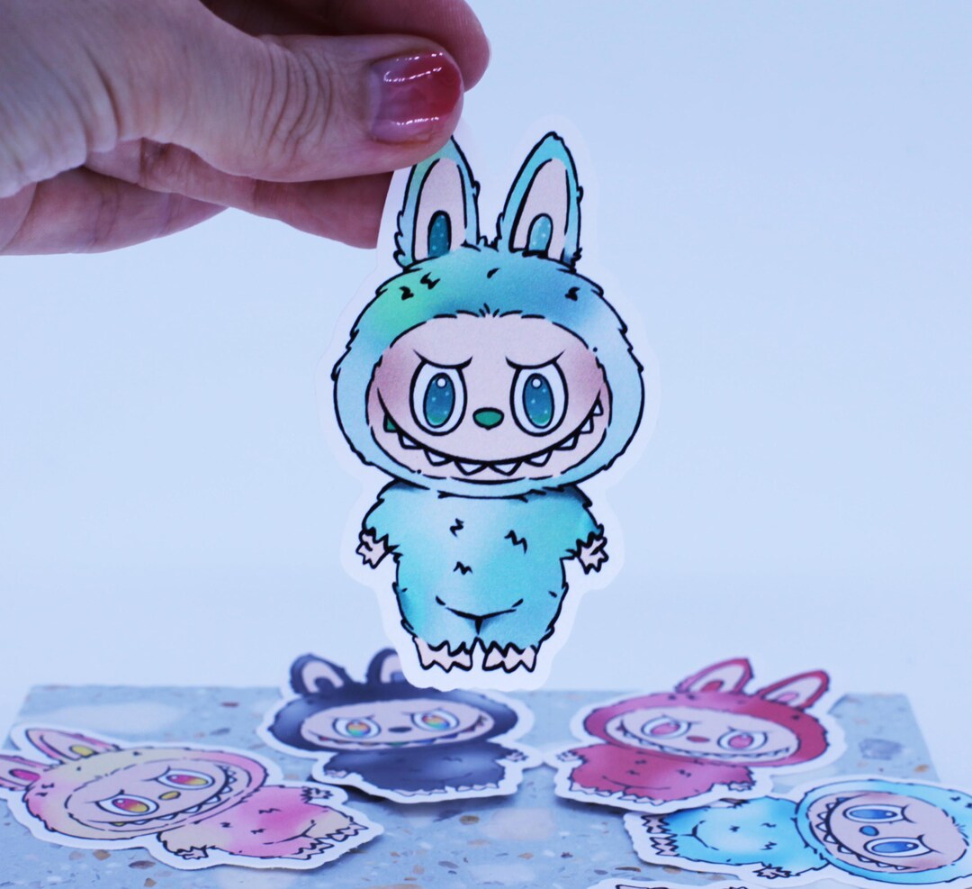 The Monsters Labubu Big Into Energy Sticker Serenity - Etsy