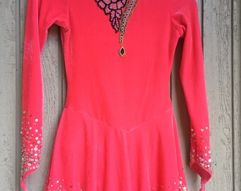 Pink Ice Skating Dress - Etsy