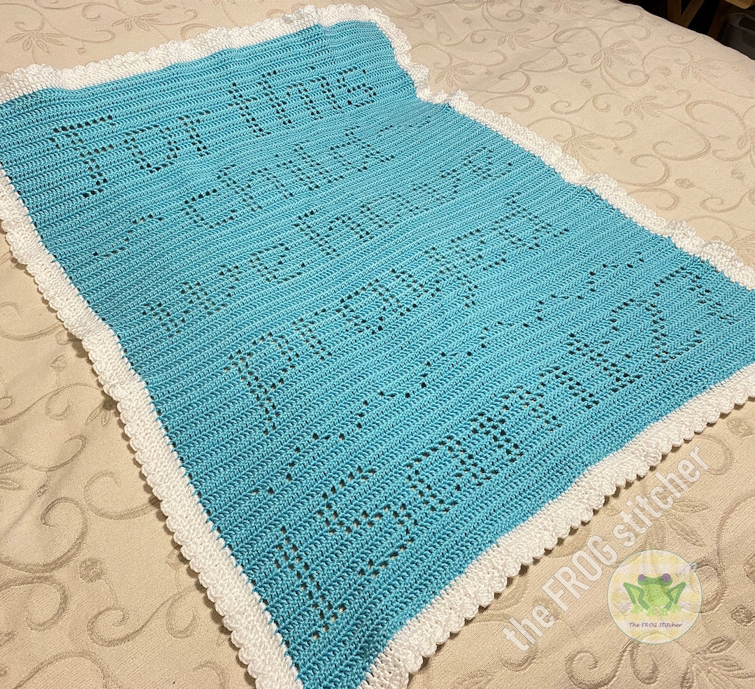 For This Child Filet Crochet Afghan PATTERN - Etsy