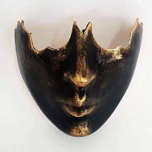 Venetian Style Mask Original Ghost Handmade or Venetian Dove in Gold ...