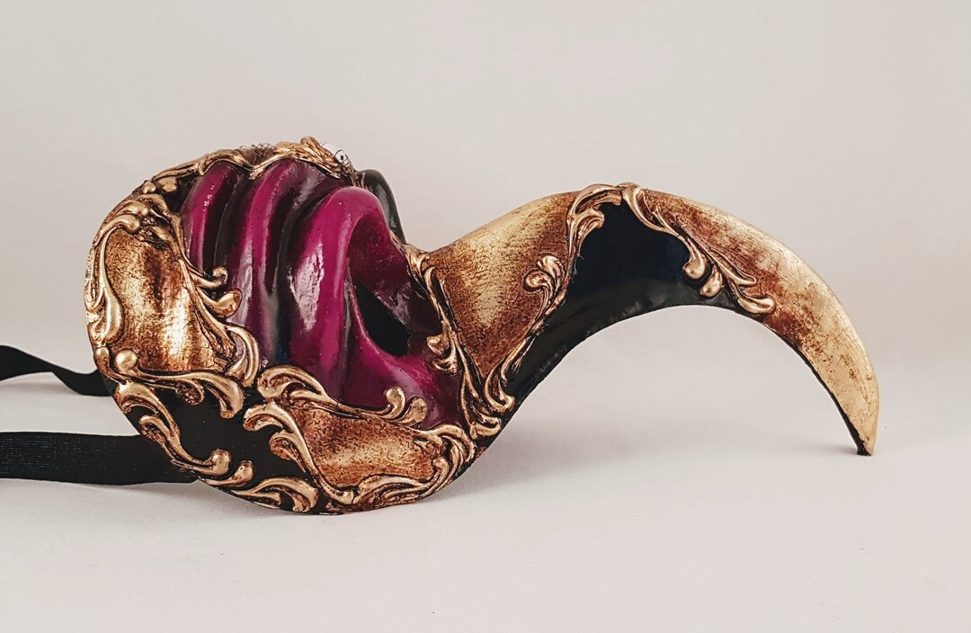 Doctor of Plague Venetian Long-nosed Mask on Mache Paper Handmade in ...