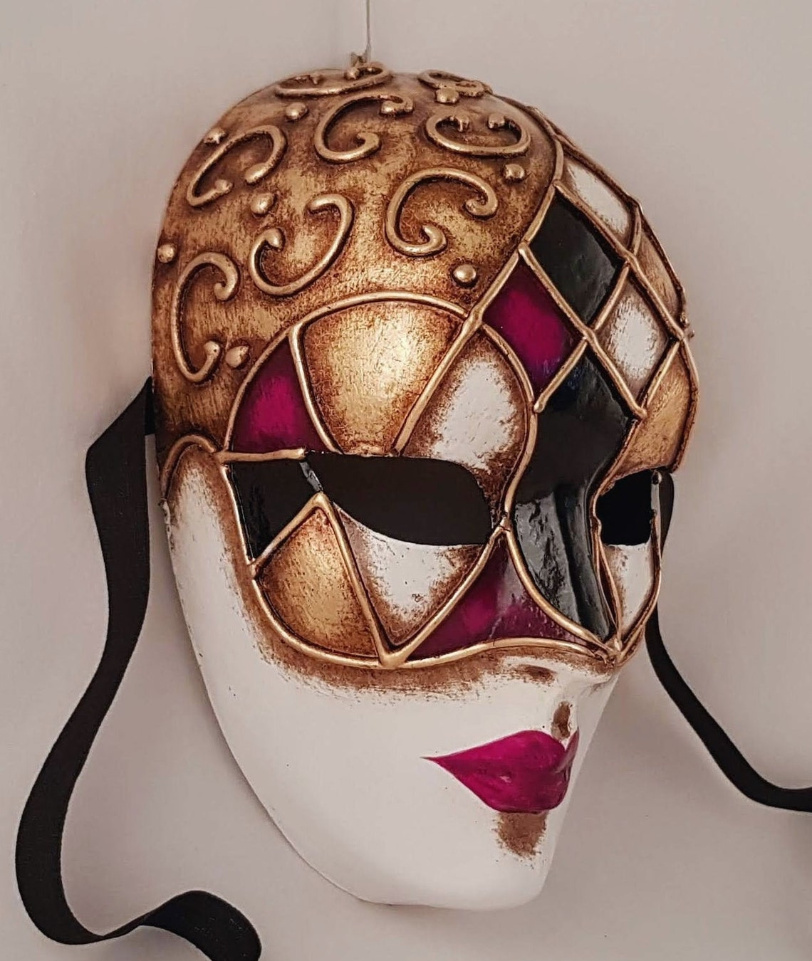 Dublin Careta Italiana Veneciana Mascara Harlequin voll - Etsy.de