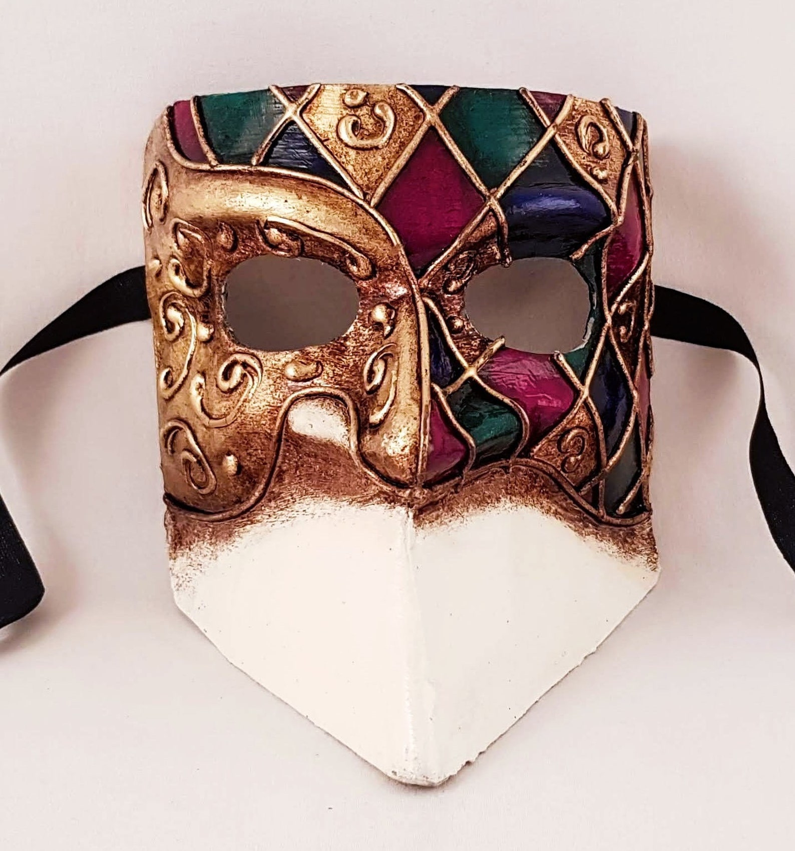 Venetian Style Mask Bauta or Bautta Handmade on Paper Masks Dances ...