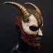 Limited Edition. Half Face Demon Mask. Black and Gold Demon Mask ...