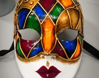 Harlequin Mask - Etsy