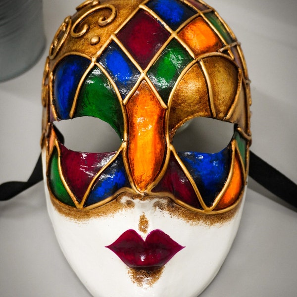 Harlequin Mask - Etsy