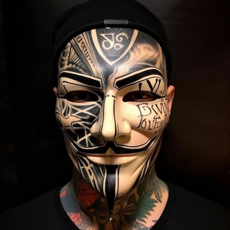 Hacker Mask Costume Etsy