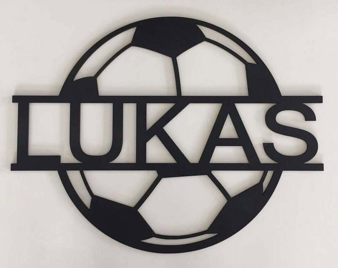 Soccer Name Sign - Custom Name Sign Wall Decor - Personalized Soccer ...