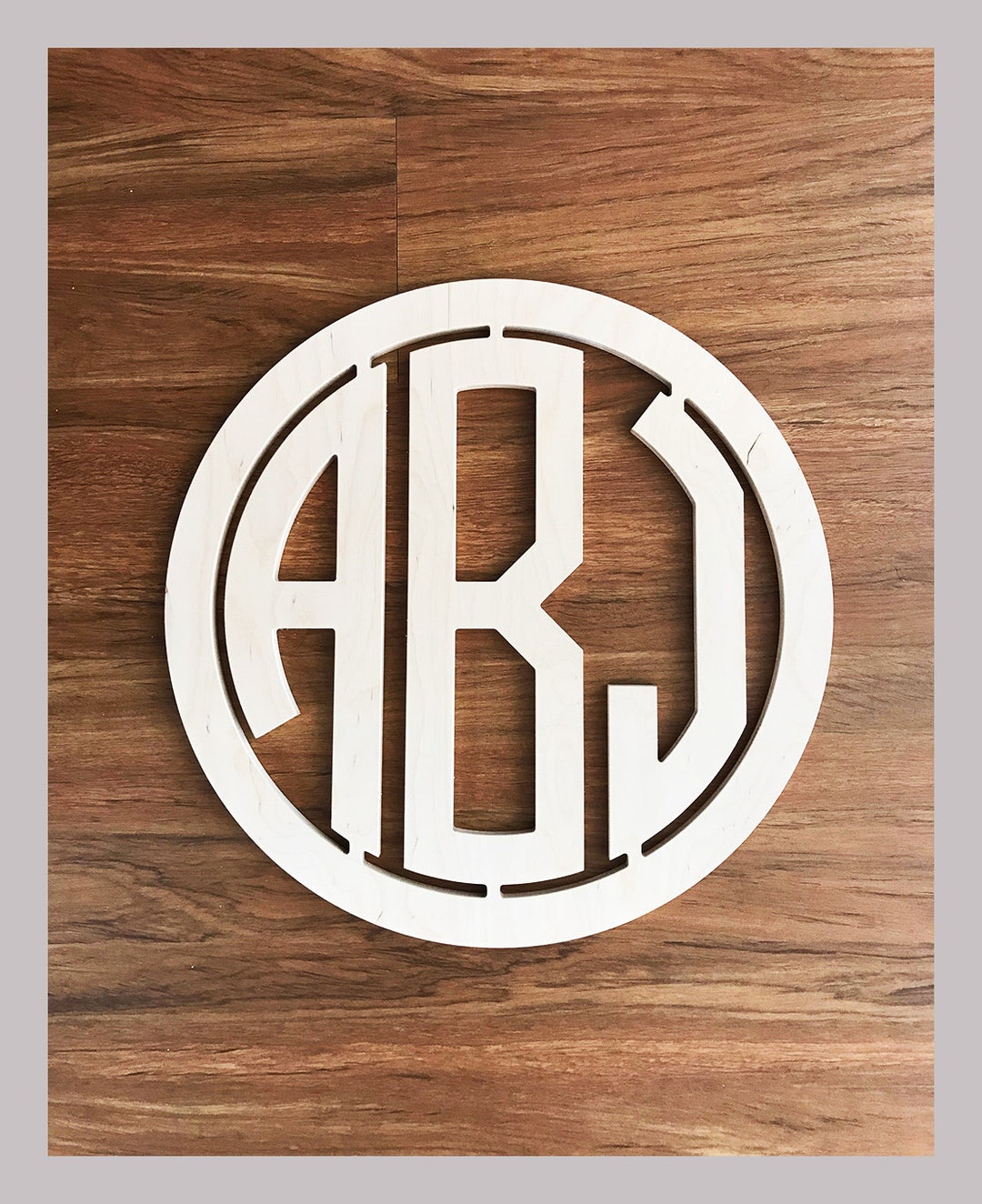 Wooden Monogram Wall Hanging - Wooden Initials for Nursery - Crib ...