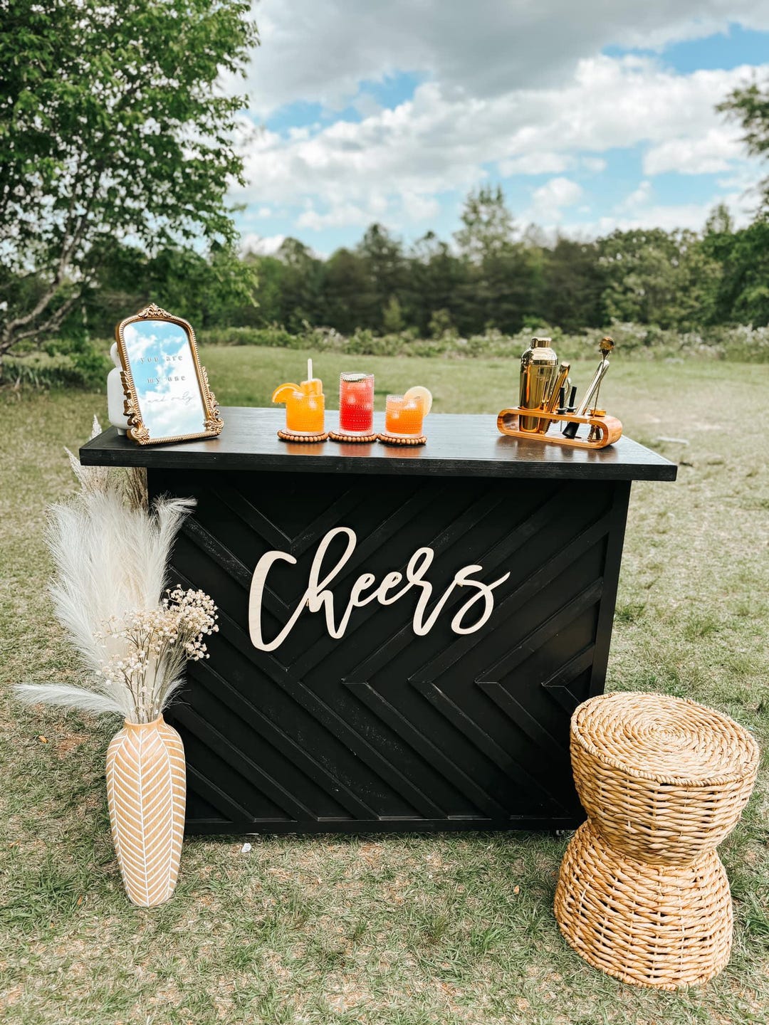 Wood Cheers Cutout - Large Cheers Sign - Bar Decor - Cheers Wedding ...