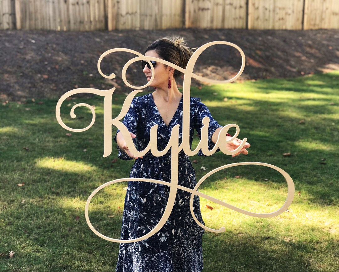 Wooden Name Sign Wall Hanging Nursery Wall Hanging Dorm Room Wall ...