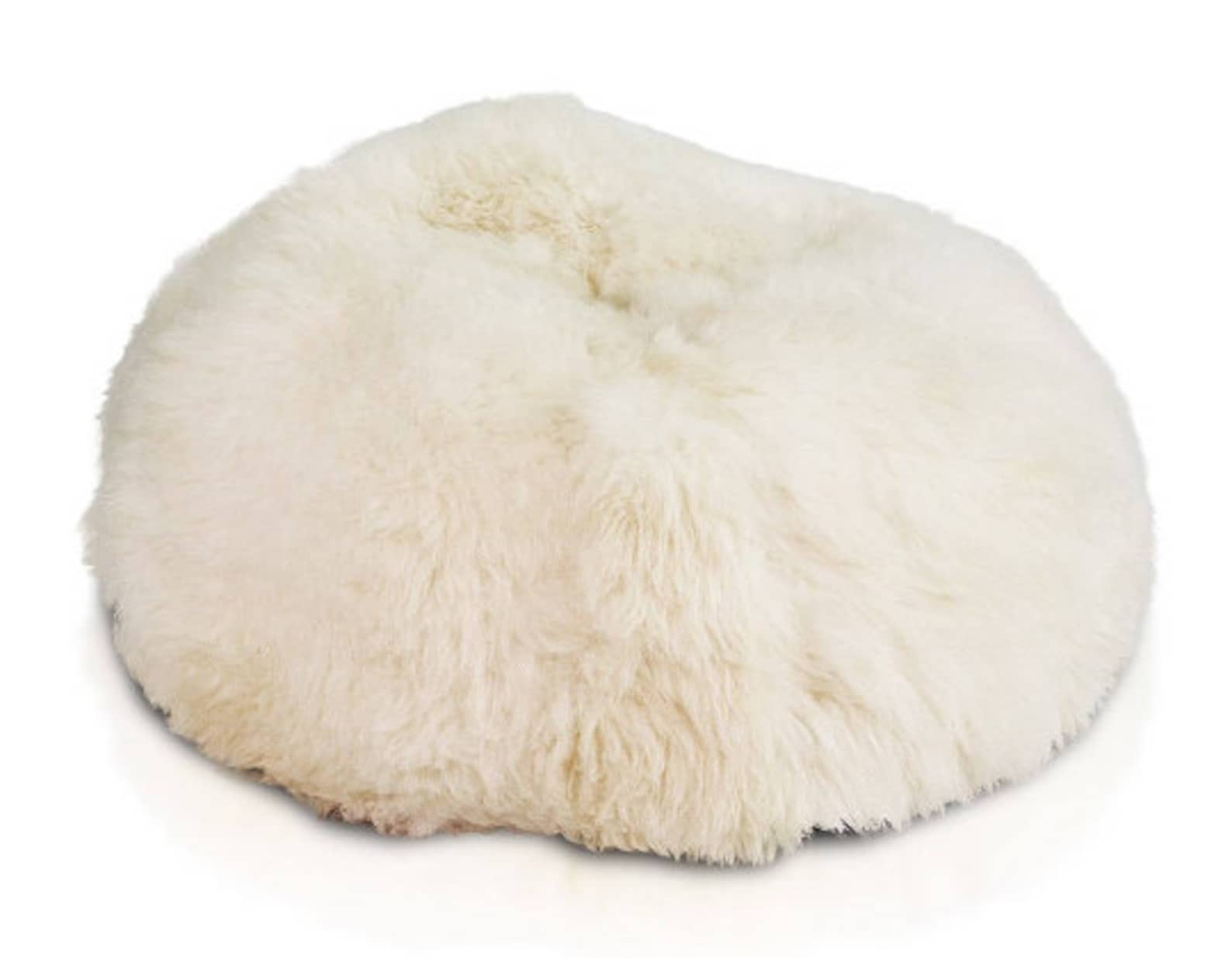 Sheepskin Pouf XXXL White Pouf Fur Pouf Comfortable Pouf Sheepskin ...