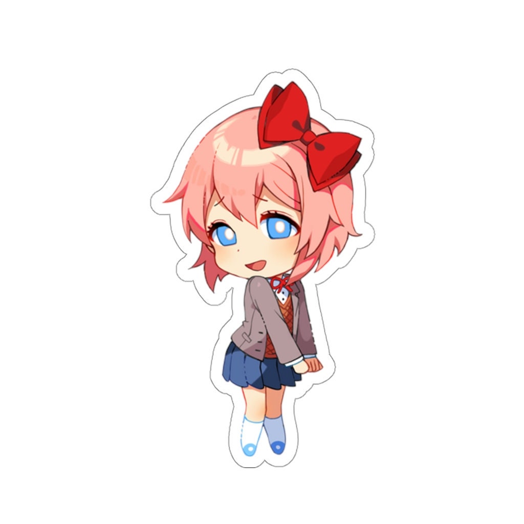 Sayori Kiss-cut Stickers - Etsy