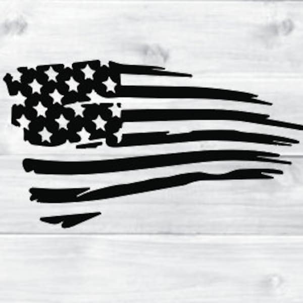 Tattered Flag Dxf - Etsy