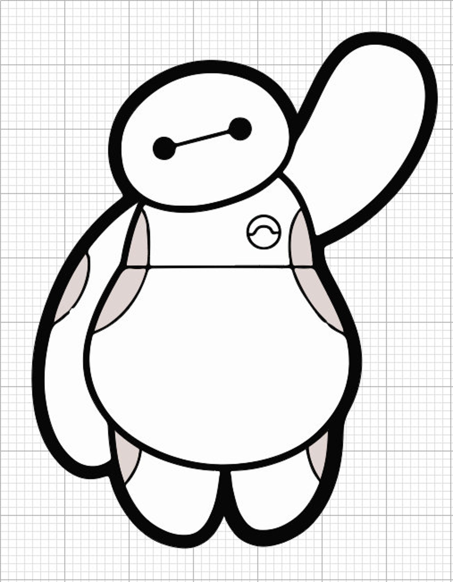 Layered Baymax SVG | Etsy