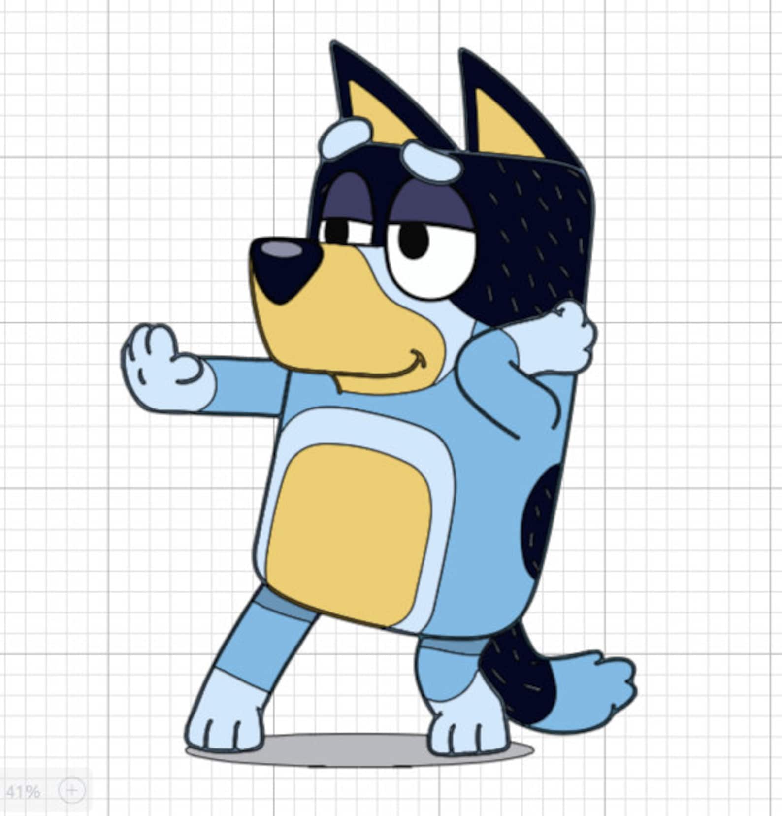 Bluey Bandit Dancing SVG | Etsy