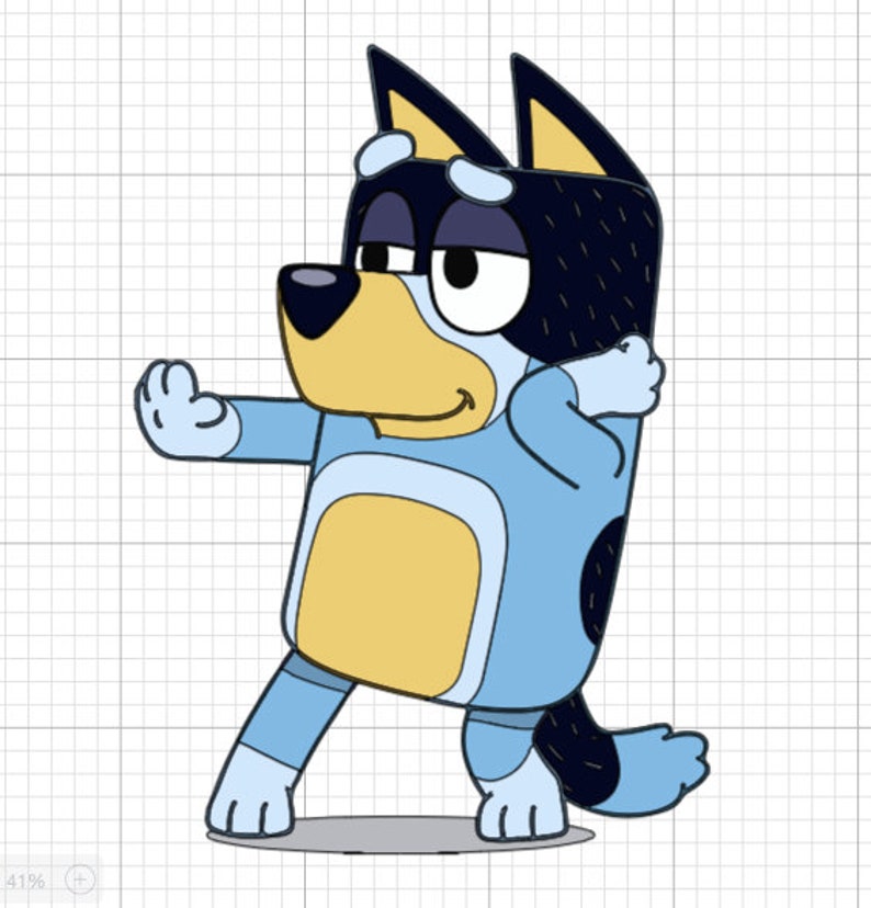 Bluey Bandit Dancing SVG | Etsy