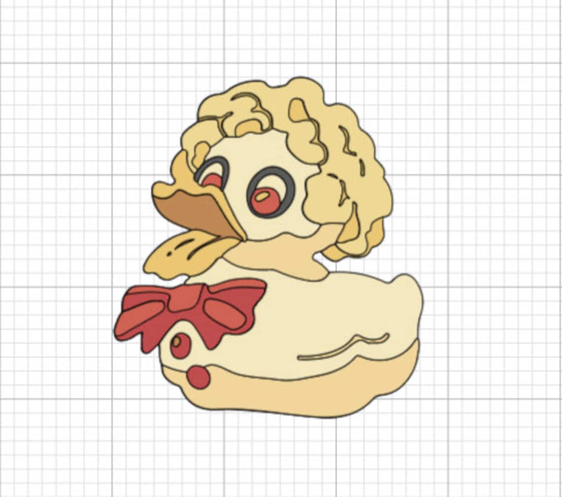 Bluey Duck Cake SVG | Etsy