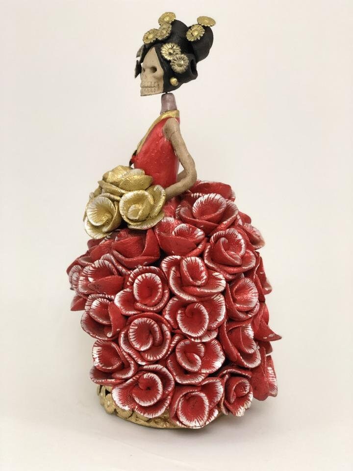 Catrina Miranda in Red & Gold | Etsy