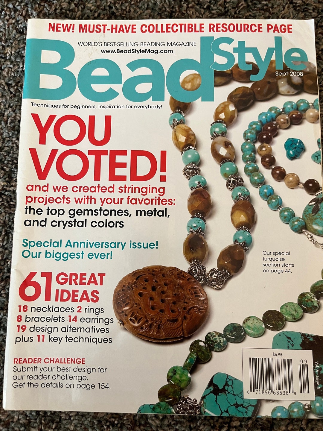 Beadstyle Magazine Special Anniversary Issue September 2008 - Etsy