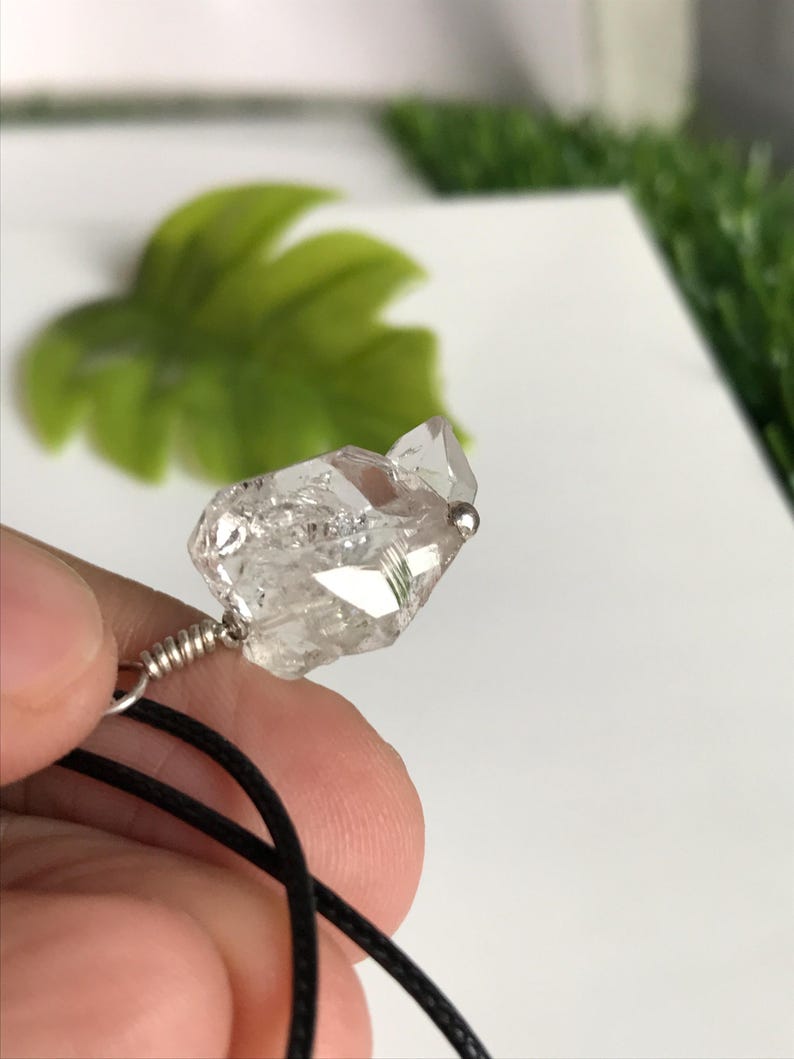 Herkimer Diamond Necklace – 18" Herkimer Diamond Quartz Crystal ...