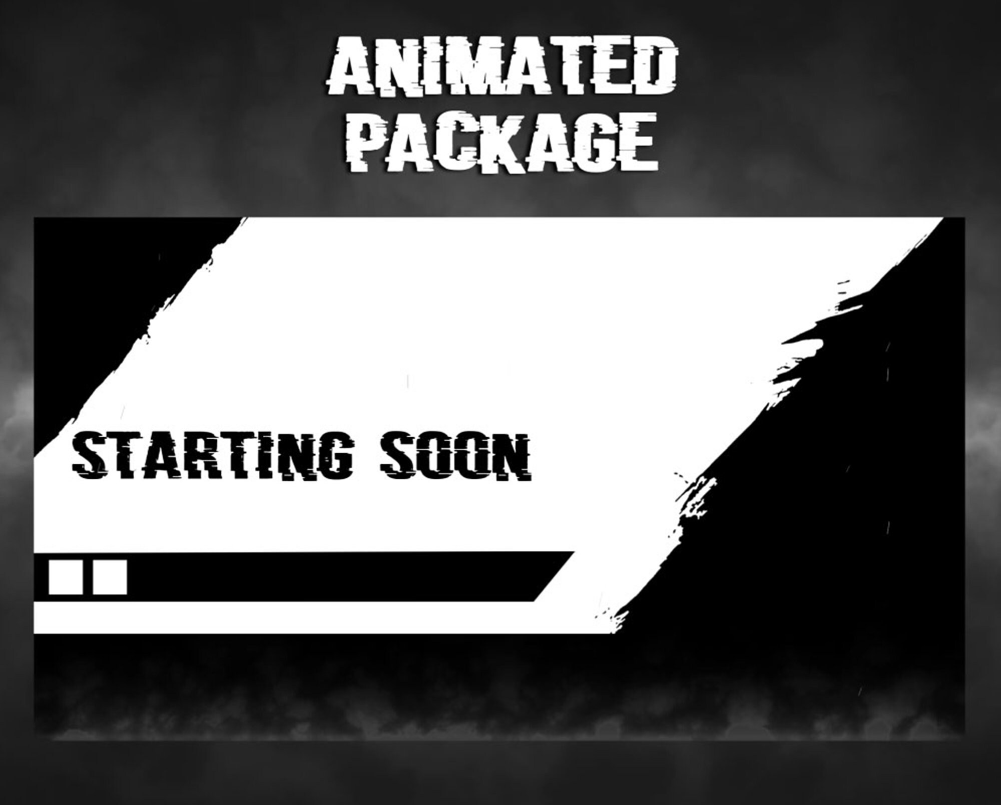Twitch Overlays Animated Package, Ready to Use loading Overlay Modern ...