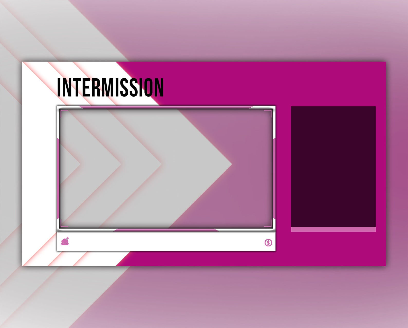 Twitch Overlay Simple Modern Minimalist Package | Etsy