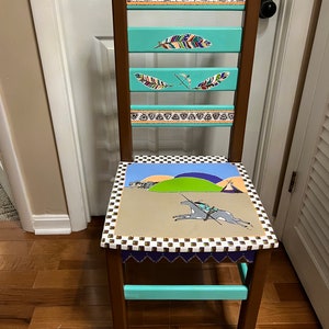 Whimsical Hand Painted Happy Chairs - Custom Colors and Theme - Etsy