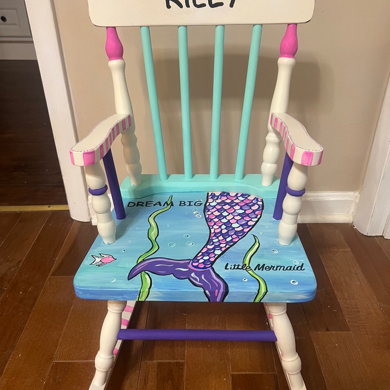 Painted Rocking Chair - Etsy