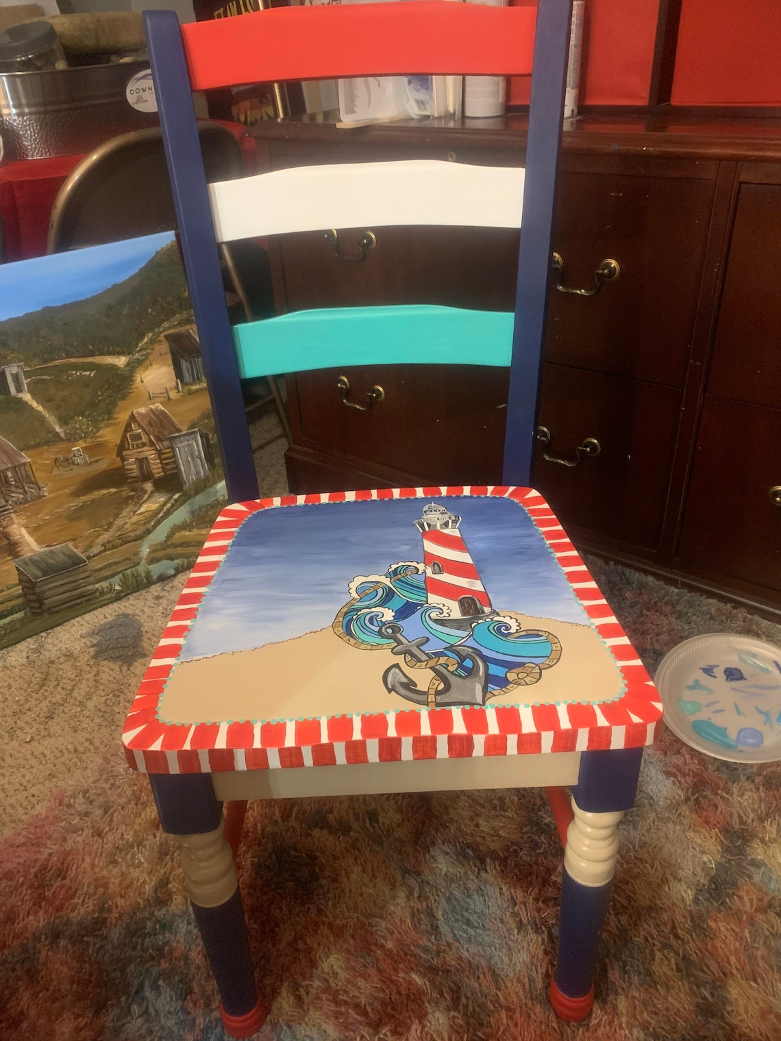 Whimsical Handpainted Custom Chairs - Etsy