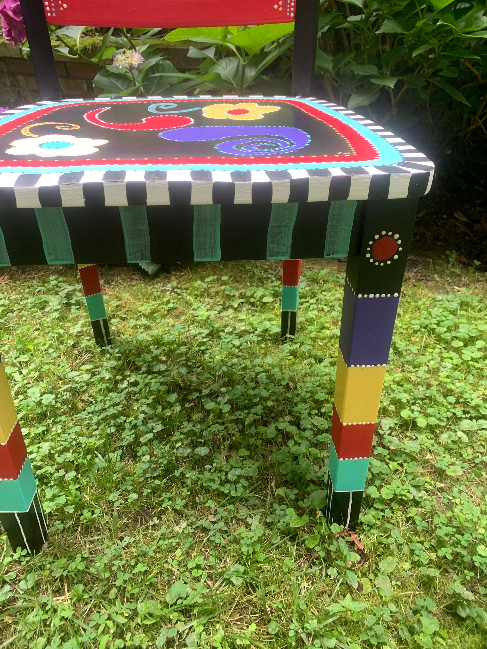 Whimsical Hand Painted Happy Chairs Custom Colors and Theme | Etsy