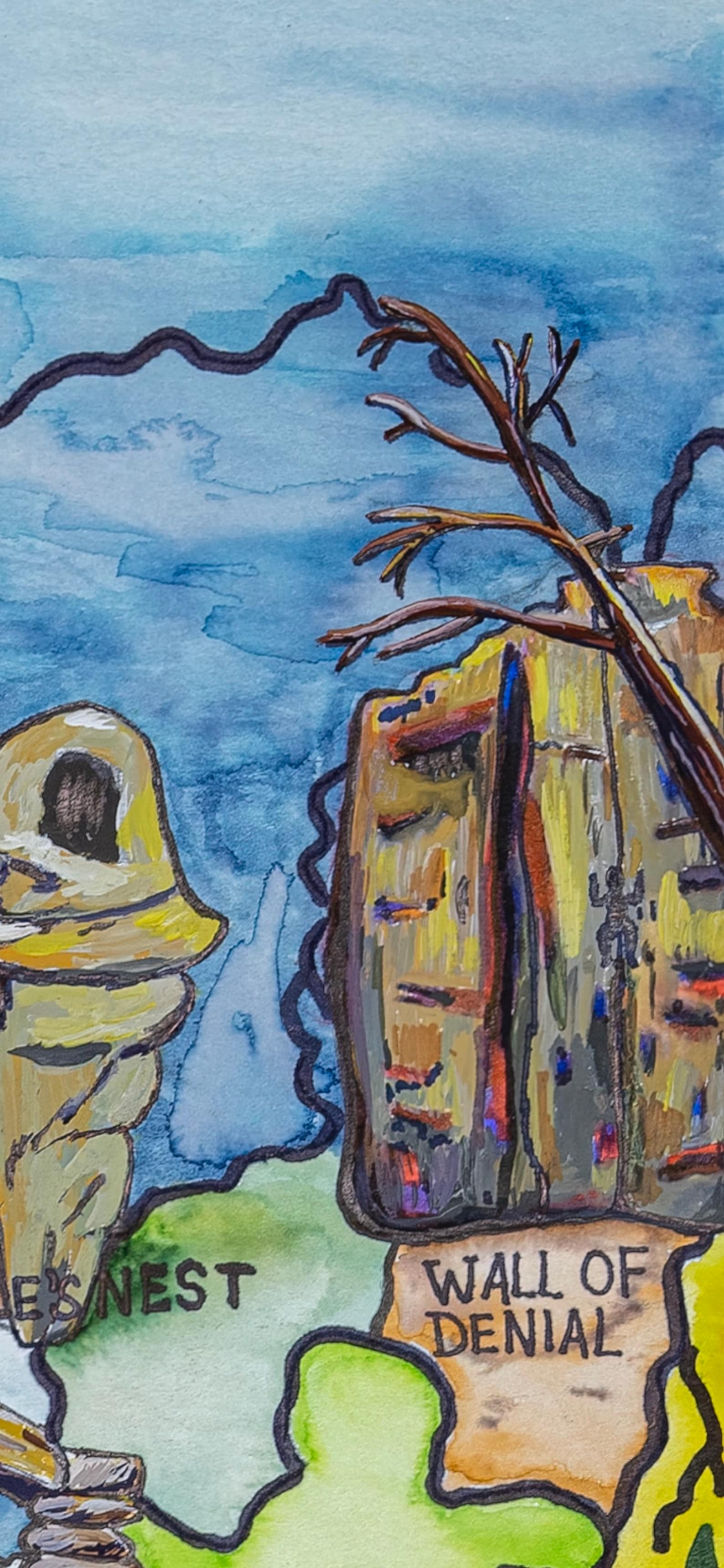 Red River Gorge Map Watercolor Print Handpainted - Etsy