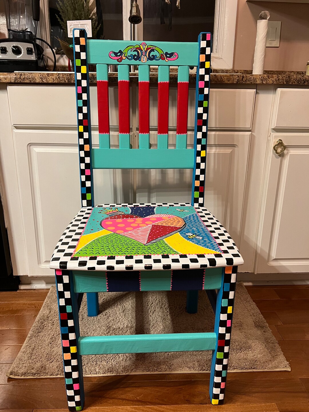 Whimsical Hand Painted Happy Chairs - Custom Colors and Theme - Etsy