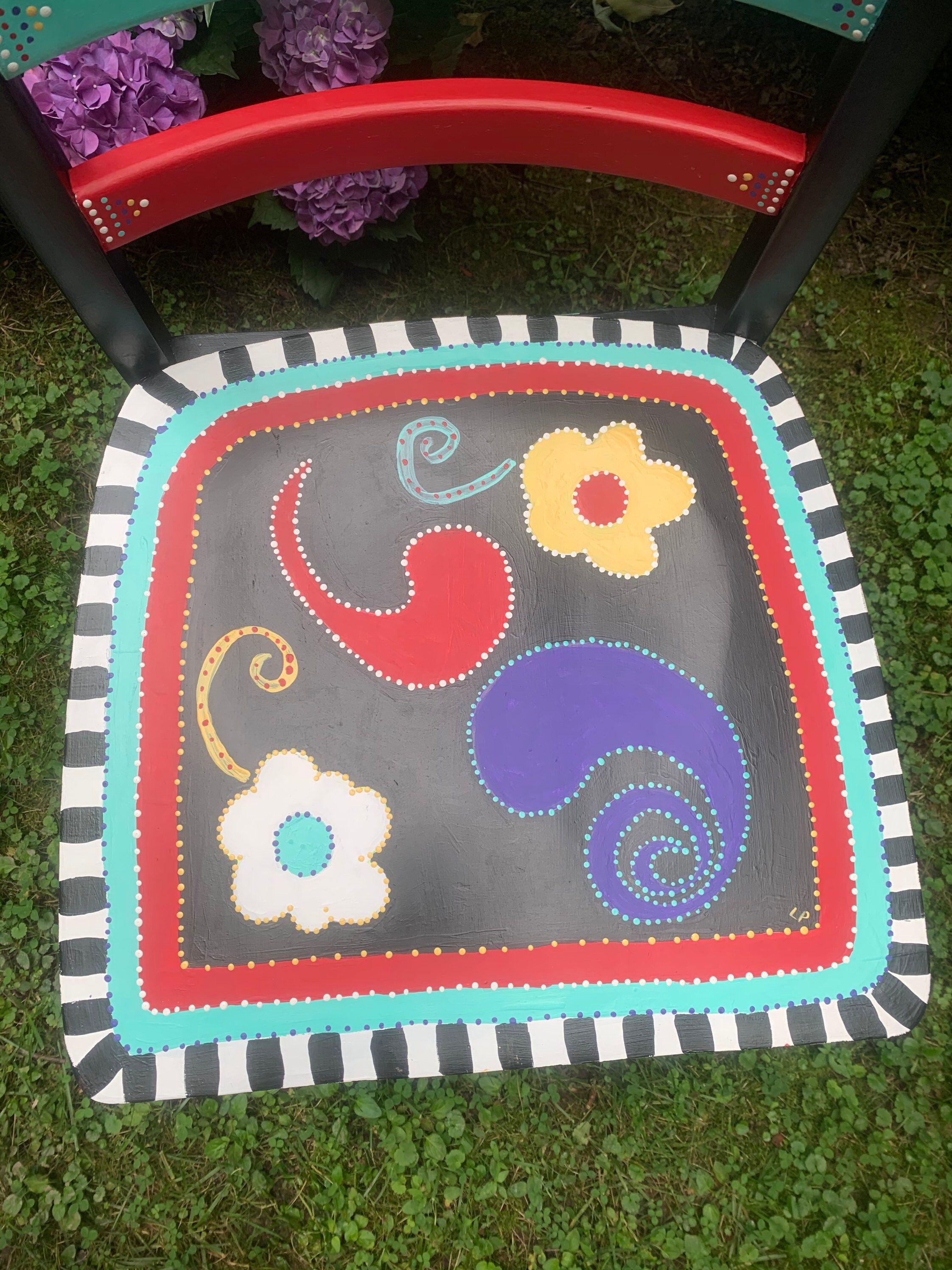 Whimsical Hand Painted Happy Chairs Custom Colors and Theme | Etsy