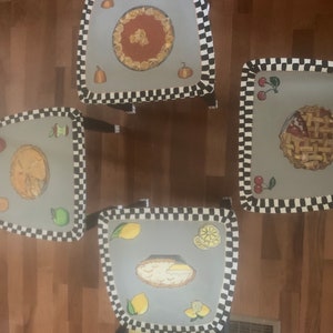 Dining Chair Sets- Hand Painted Whimsical Custom Made to Order, Unique ...