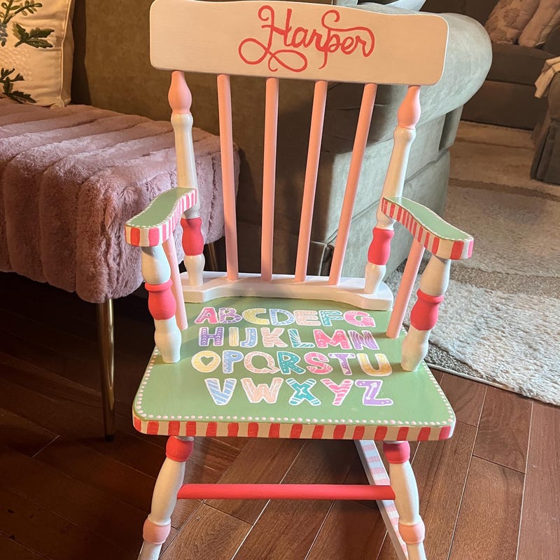 Hand Painted Chair - Etsy